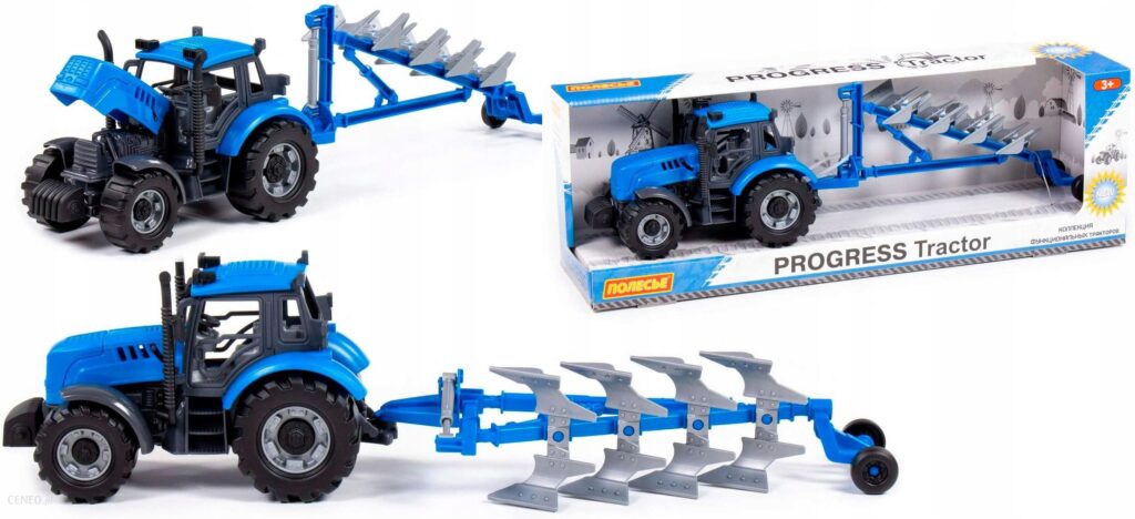 Wader Traktor rolniczy z pługiem do orania farma – Sklep Meksykański